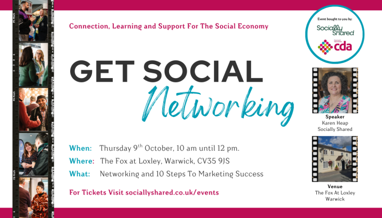 NEW ‘Get Social Network’ Event Comes to Warwick! - 9 October 2025